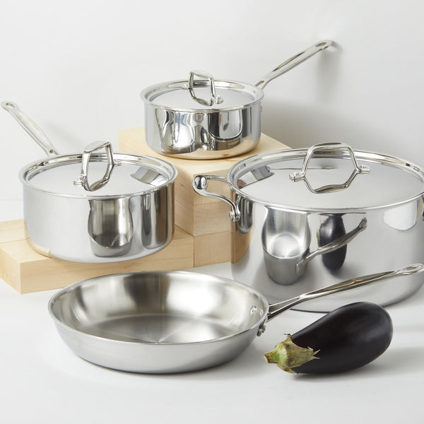 7-Piece Tri-Ply Stainless Steel Cookware Set | Goldilocks
